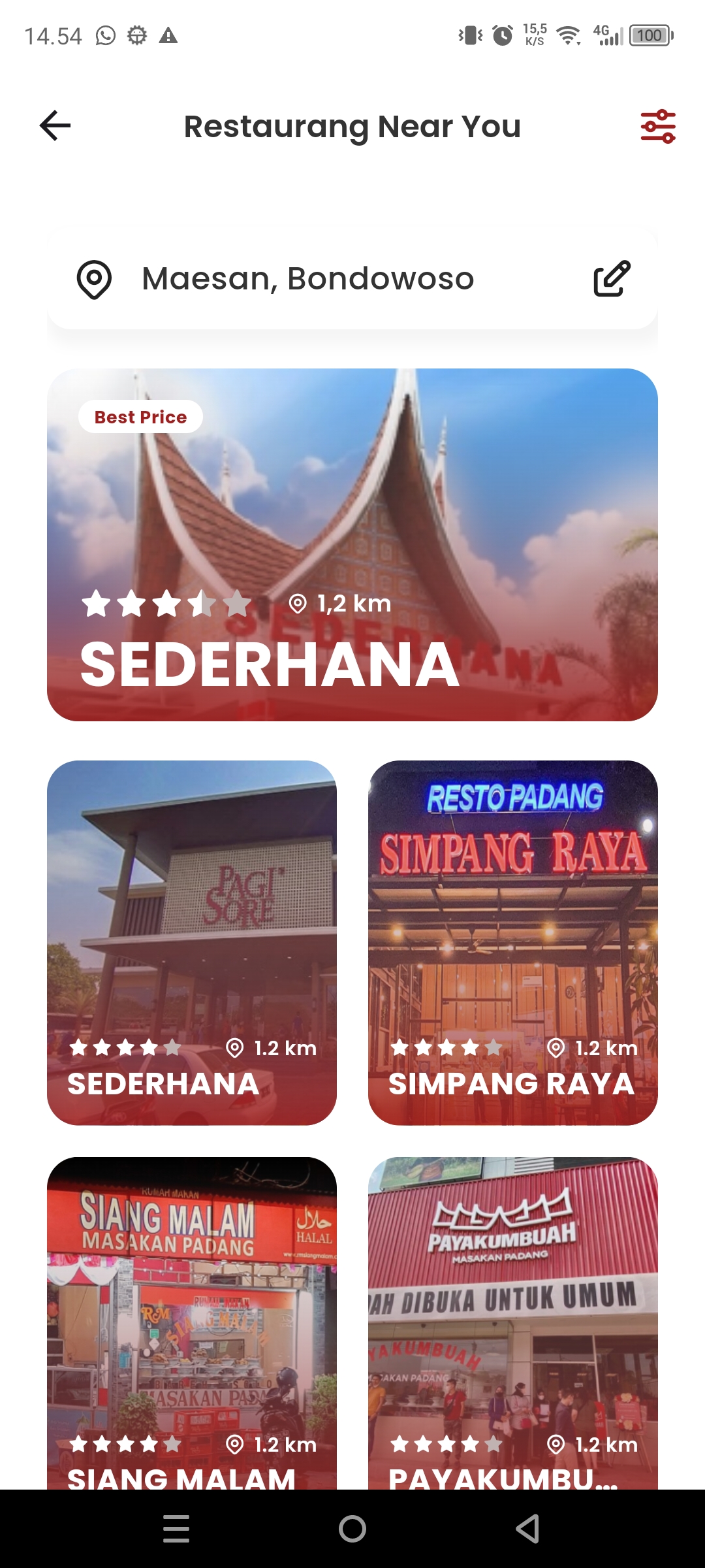 Padang Food App | Flutter Android iOS UI Kit Template by lazyntaxUI